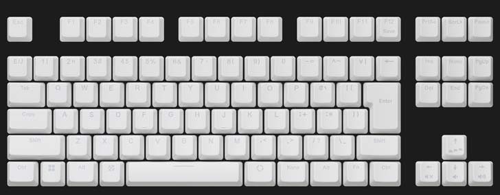 製品 : REALFORCE GX1 キーキャップセット | REALFORCE | 日本製プレミアムキーボードの最高峰