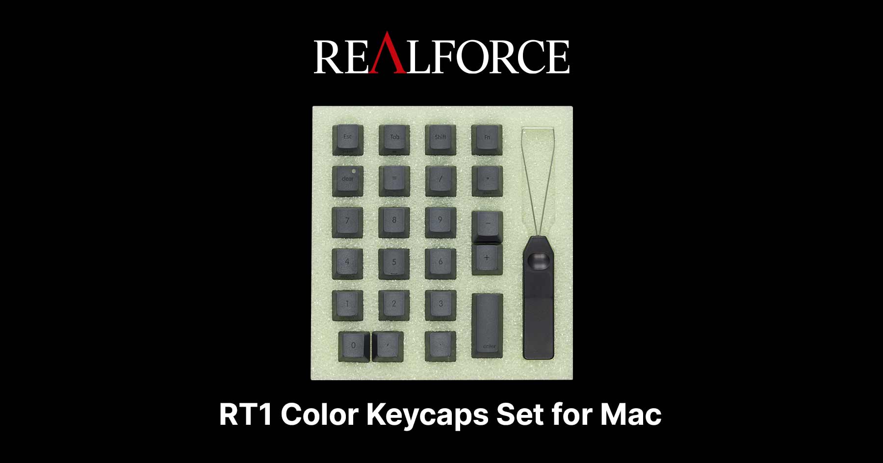 製品 : REALFORCE RT1 カラーキーキャップセット Mac用 | REALFORCE | 日本製プレミアムキーボードの最高峰
